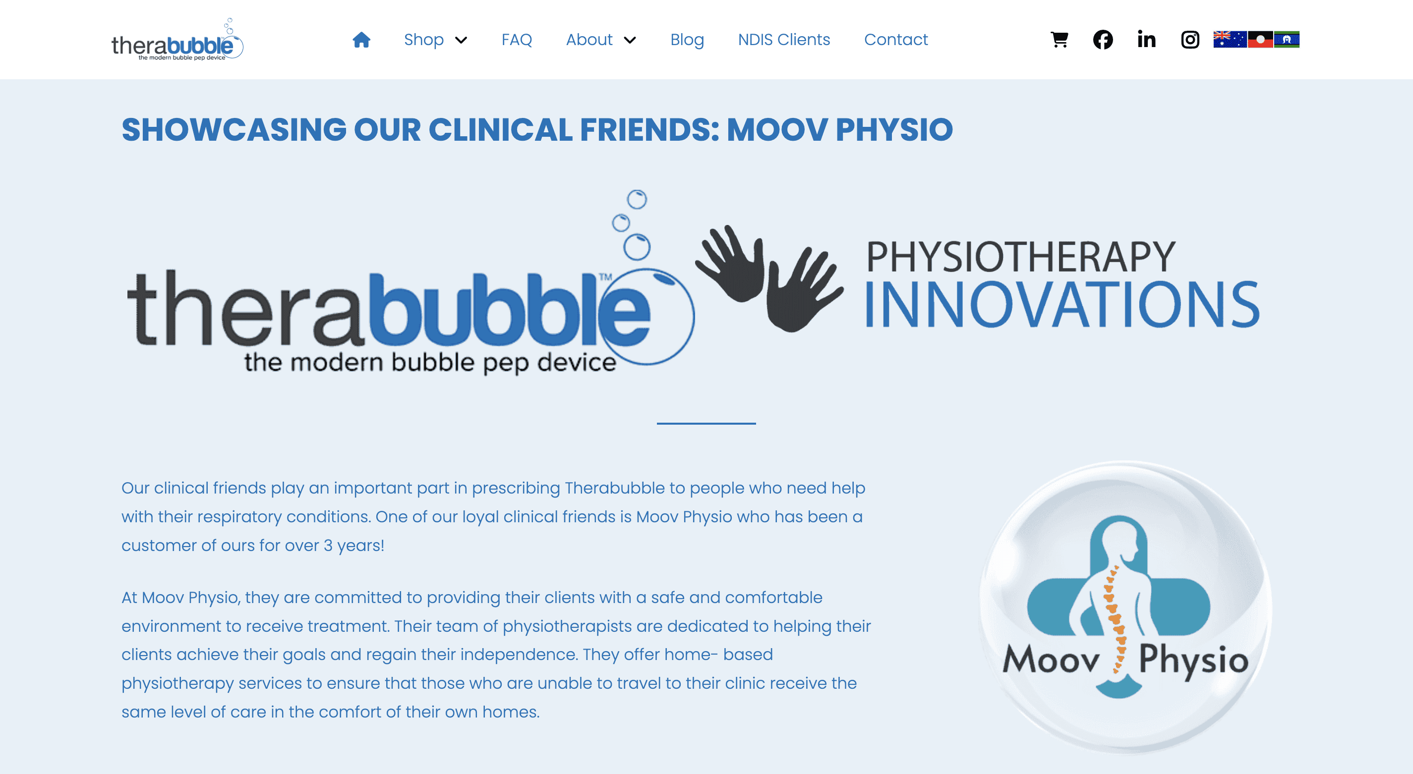 Showcasing Our Clinical Friends: Moov Physio - Therabubble
